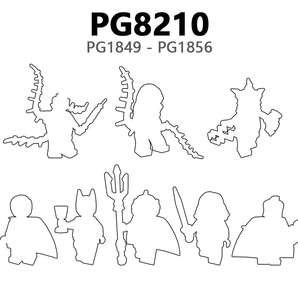 PG8210 Superman Batgirl Electro-Man Poison Ivy Venom Sea Lord Wonder ...