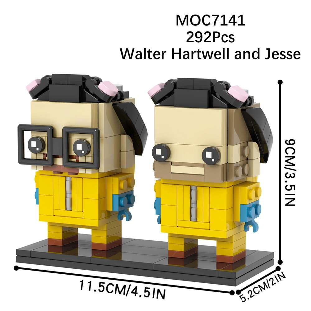 MOC7141-7142 Breaking Bad Crime TV Series Walter Hartwell and Jesses ...