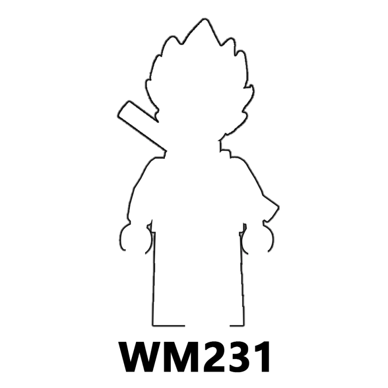 WM6029 Dragon Ball Orange Dress Yellow Hair Son Goku Building Blocks ...