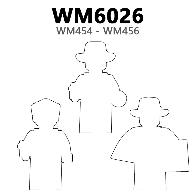 WM6026 Cowboy The Good The Ugly The Sad Old Fashion Movie Characters ...