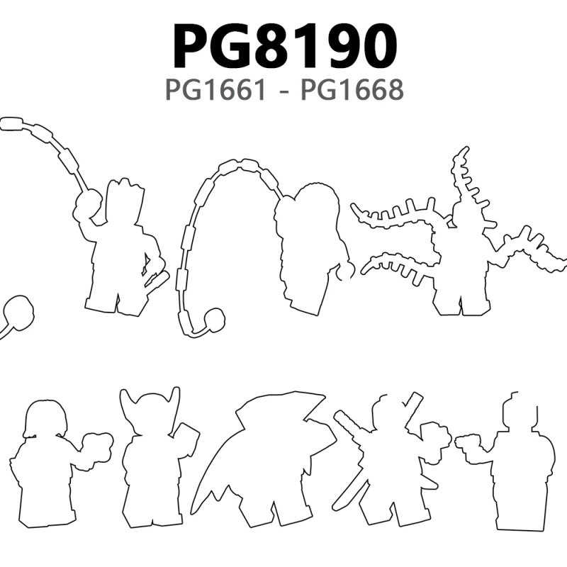 PG8190 Marvel superhero Venom Deadpool Domino Doctor Strange Spider ...