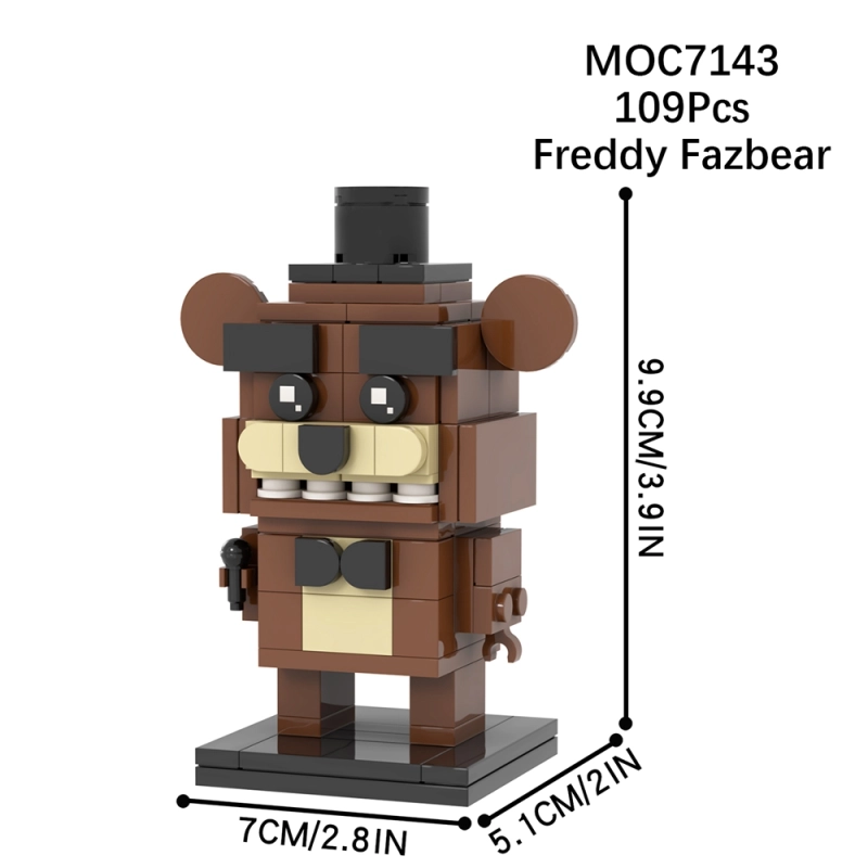 MOC7143-7148 Springtrap Freddy Fazbear Chica Bonnie Foxy Golden Freddy ...