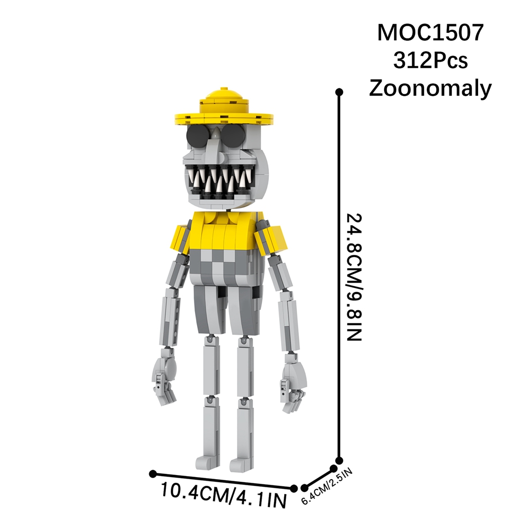 312Pcs MOC1507 Zoonomaly Bricks Horror Creative Series Compatible ...