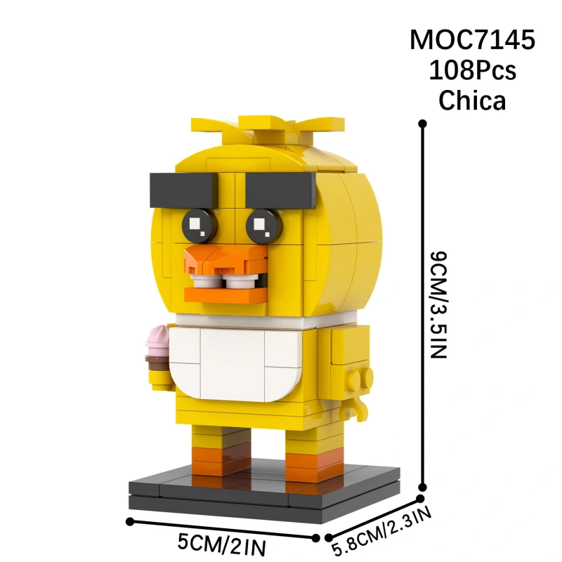 MOC7143-7148 Springtrap Freddy Fazbear Chica Bonnie Foxy Golden Freddy ...