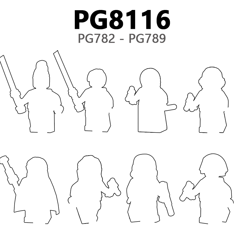 PG8116 Star Wars Ki-Adi-Mundi Rey Moloch A Wing Female Pilot Luke ...