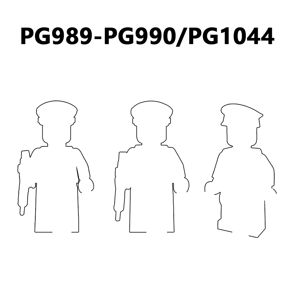 PG990 PG1044 PG989 War Soldier Action Figures Building Blocks Kids Toys