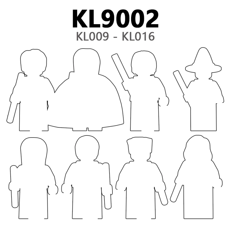 KL9002 Harry Potter Ron Weasley Argus Filch Fenrir Greyback Gregory ...