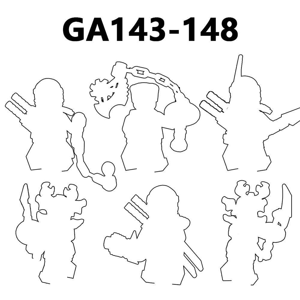 GA143-148 NYA ECHO ZANE JAY GEBERAL KOZU LLOYD DIANT STONE WARRIOR ...