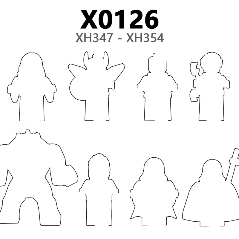 X0126 DC Movie Superhero Starfire Blue Beetle Red Hood Beast Boy ...