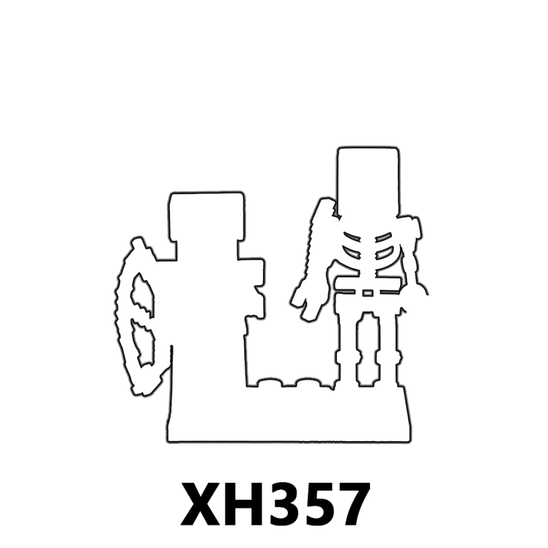 X0127 Minecraft Game Action figure Block Man Alex Steve Skeleton ...