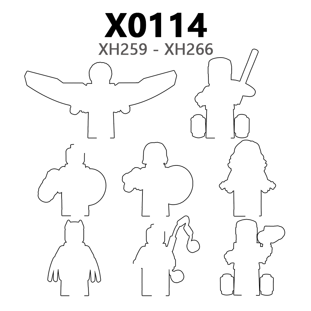 X0114 Marvel Movie Captain America Falcon Winter Soldier She-Hulk Iron ...