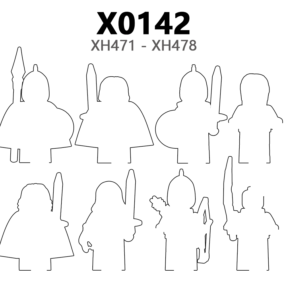 X0142 The Lord of the Rings Eomo Aragorn The Rohan King Xiurdun Strong ...