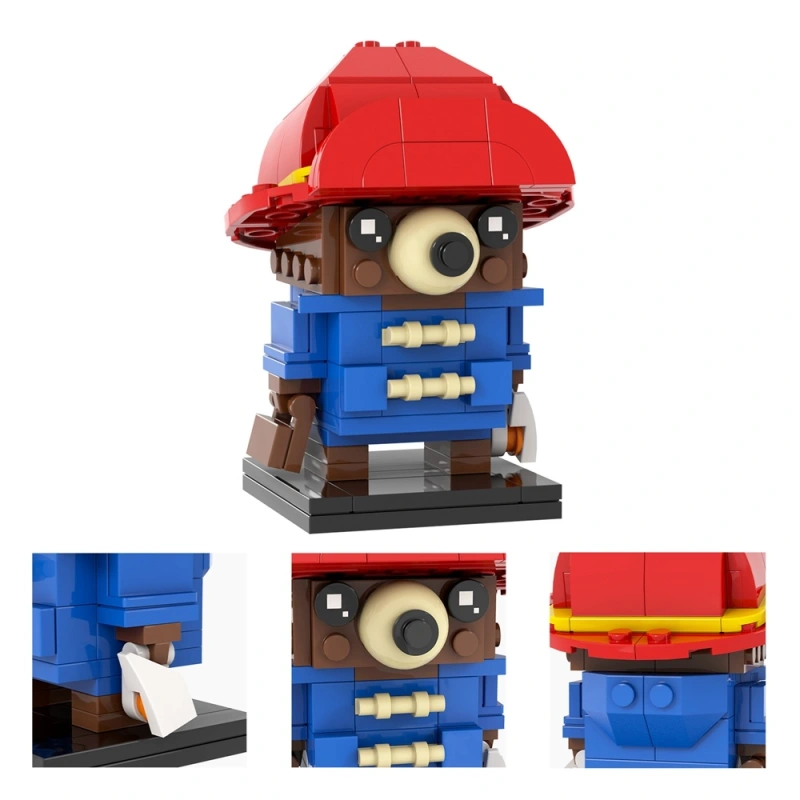 121PCS MOC7216 Padding-ton Brown Animation Combined Movie Character ...