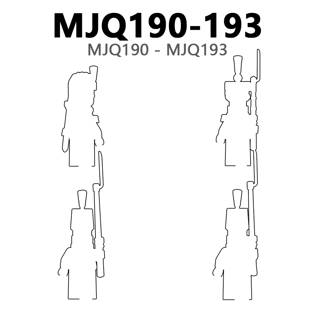 MJQ190-193 Military French Sappers Hessian Light Infantry Portuguese ...