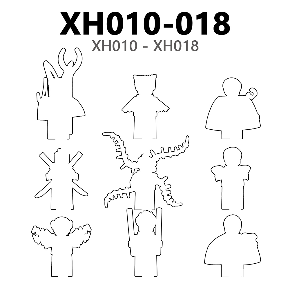 XH010-018 Movie Superhero DC Rocky Wolverine Robin Deadpool Venom Green ...