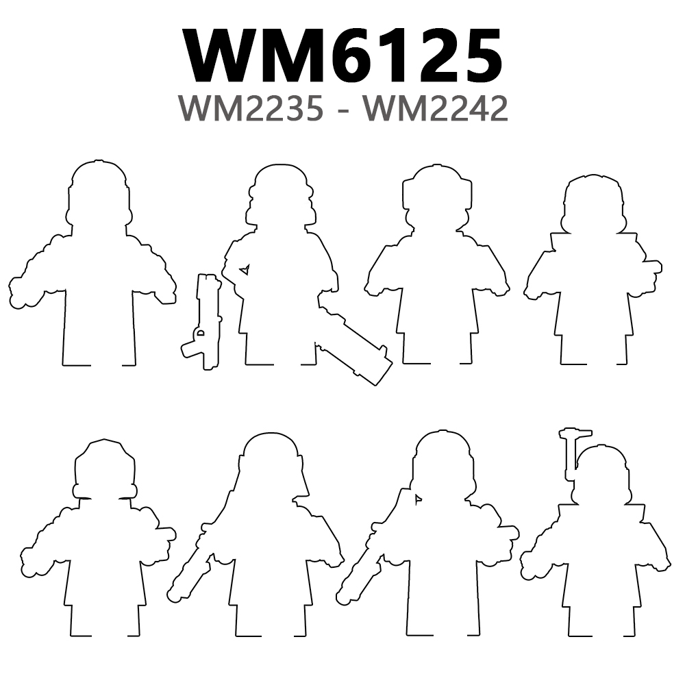 WM6125 Star Wars Doomsday Commander Soldier Action Figure Building ...