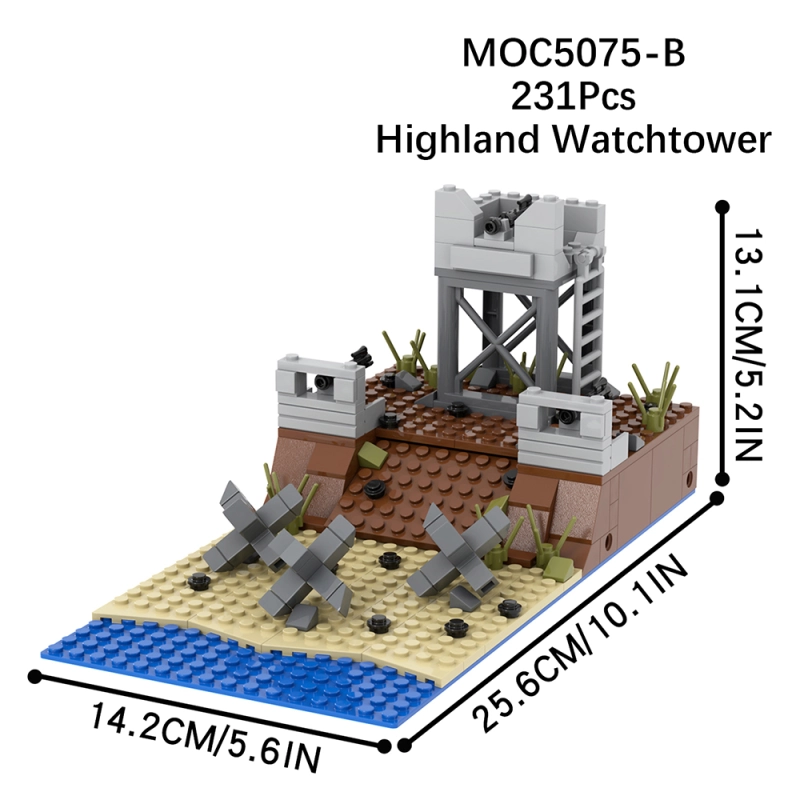 MOC5075 Landing Operations WW2 Military War Gun Weapon Cannon ...