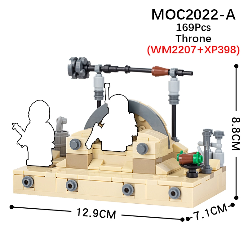 MOC2022 Star Wars Throne of Boba Fett Buildig Blocks Bricks Kids Toys ...