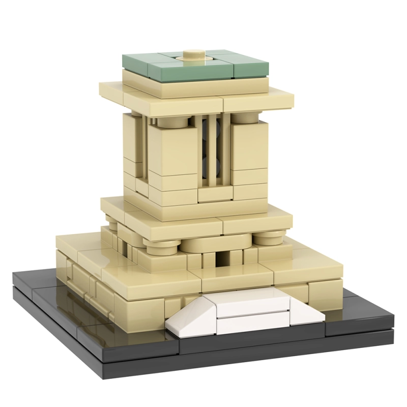 MOC1477 120PCS New York Statue Of Liberty Base Landmark Architecture ...