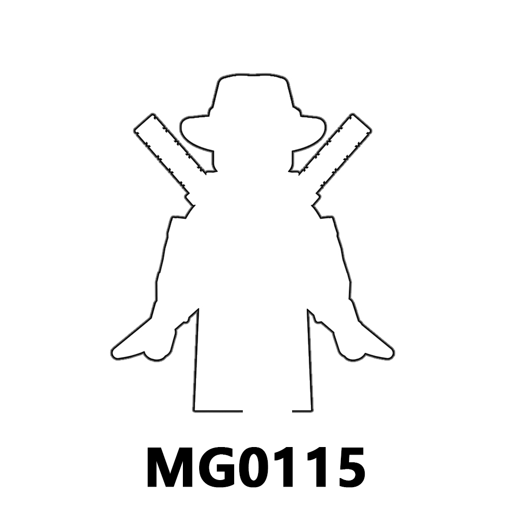 MG0115 Marvel Anti Hero cowboy Deadpool Action Figure Building Blocks ...