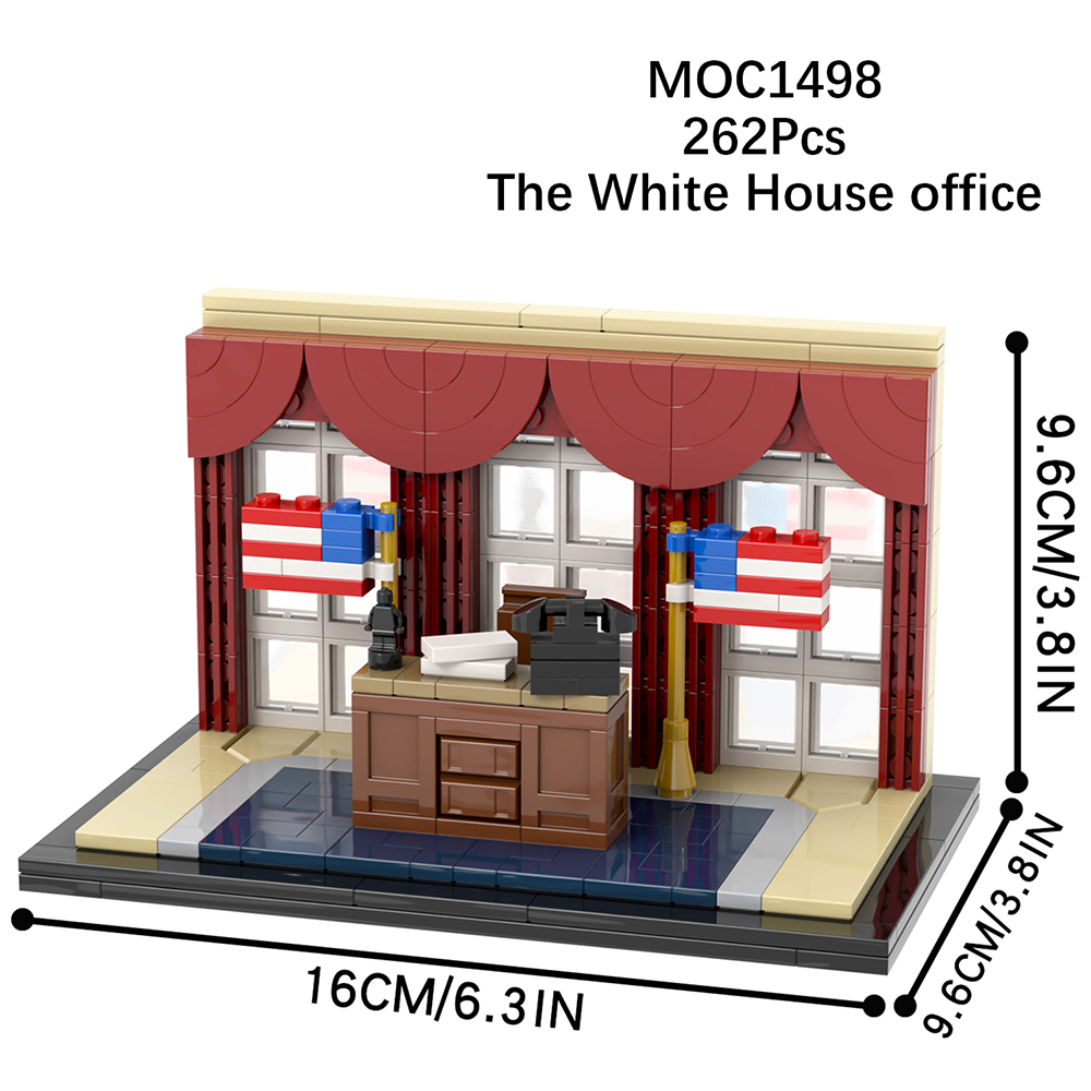 MOC1498 120PCS The White House Presidential Palace Ofiice Architecture ...