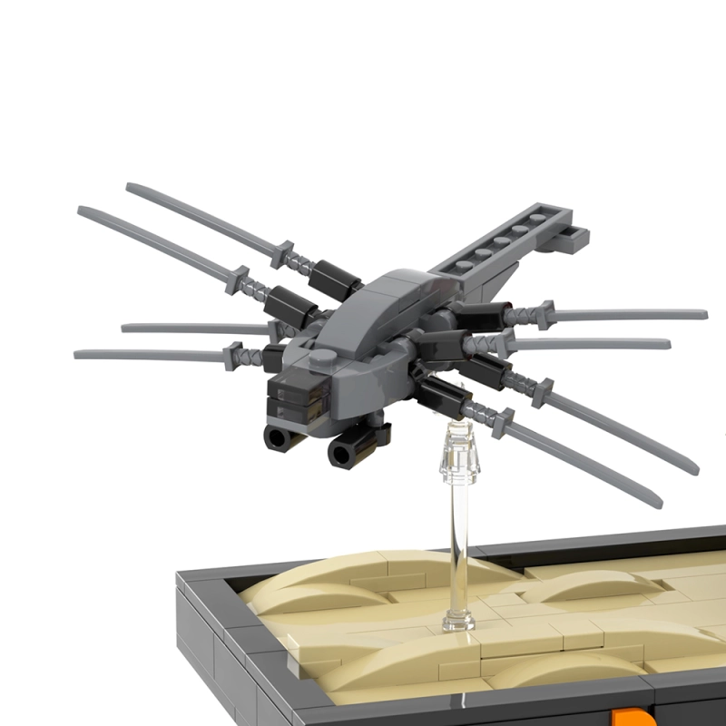 MOC1511 330PCS Sci-Fi Movie Dune Scene Sandworm Ornithopter Building ...