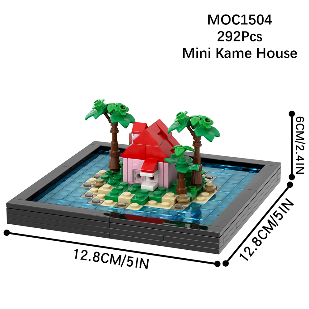 MOC1504 292PCS Anime Dragon Mini Kame House Decoration Ball Building ...