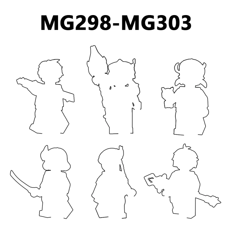 MG298-303 Genshin Impact Bennett Hu Tao Klee Beelzebul Wendy Zhongli ...