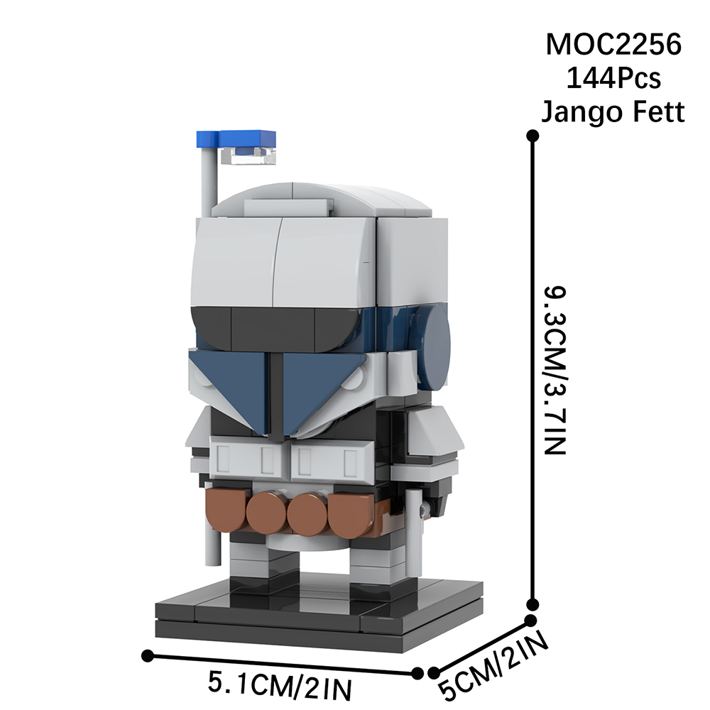 MOC2256 144PCS Star Wars Movie Jango Fett Brickheadz Decoration ...