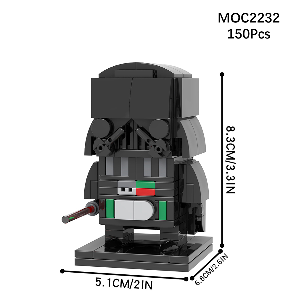 MOC2232 150PCS Star Wars Movie Darth Vader Brickheadz Decoration ...