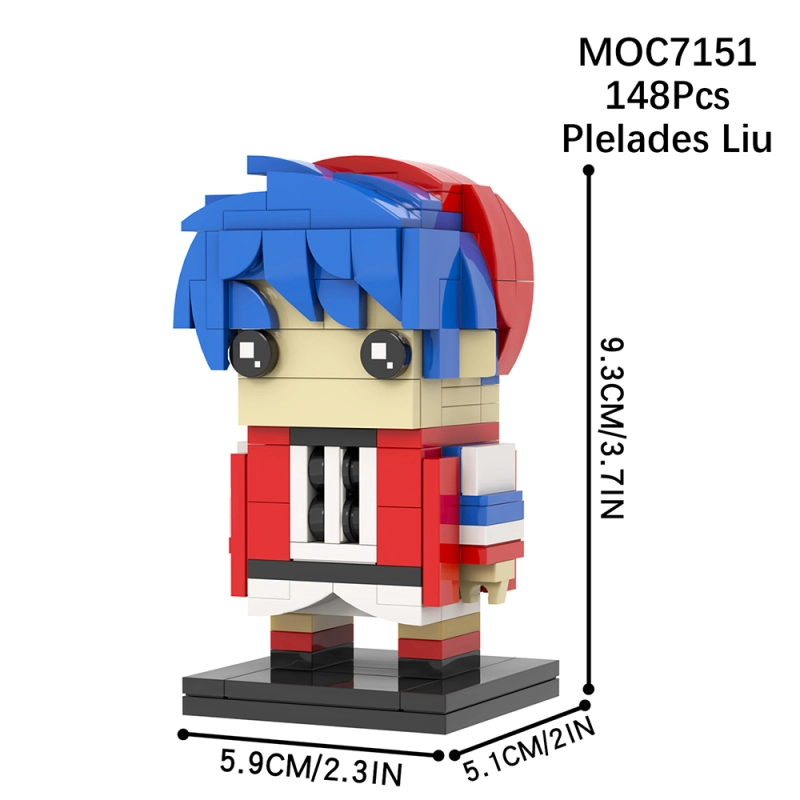 MOC7151 Cooking Master Boy Plelades Liu Anime Figure C Building Blocks ...