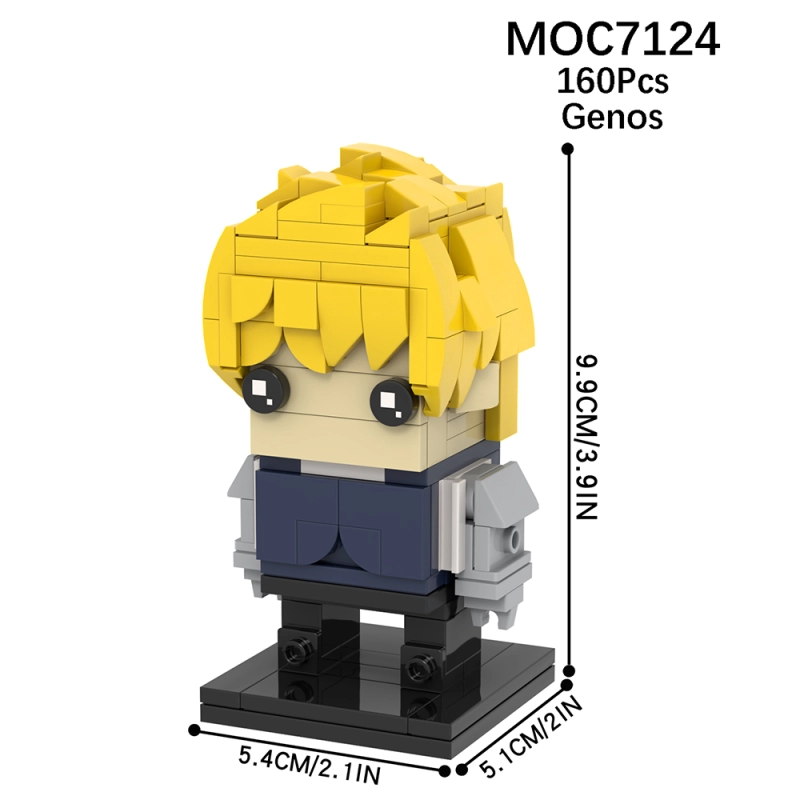 MOC7123 MOC7124 ONE PUNCH MAN Anime Figure Saitama Genos Building ...