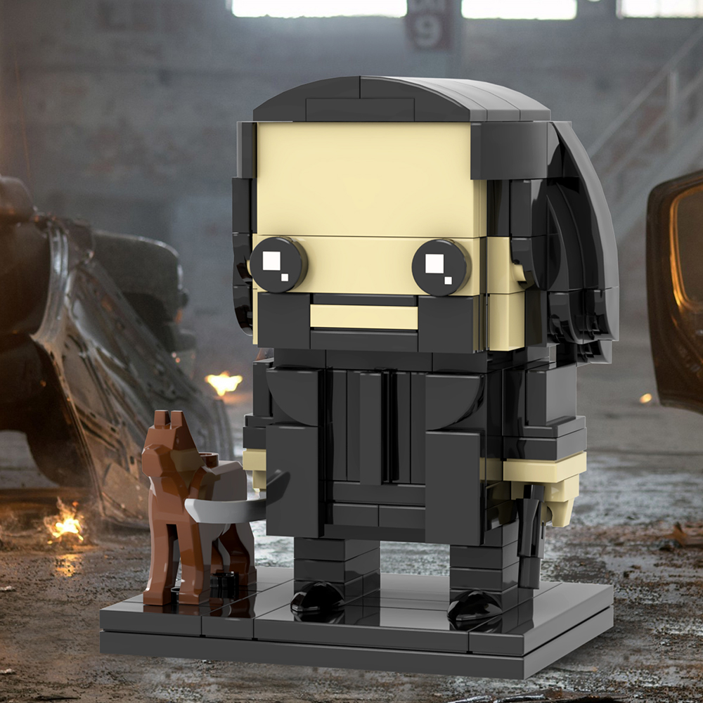 MOC7219 John Wick Killer Movie Figure The Boogey Man Dog Building ...