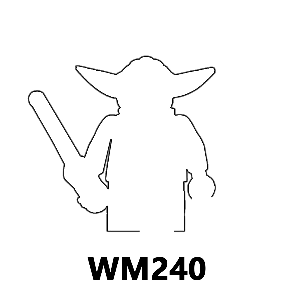 WM240 Master Yoda Grand Master of Jedi Order Space War Sci-Fi Movie ...