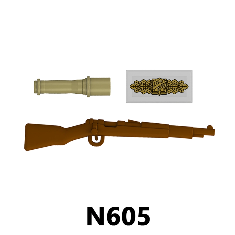 N605-N608 Soilder Army WW2 Weapon Gun Military War Action Figure Afrika ...