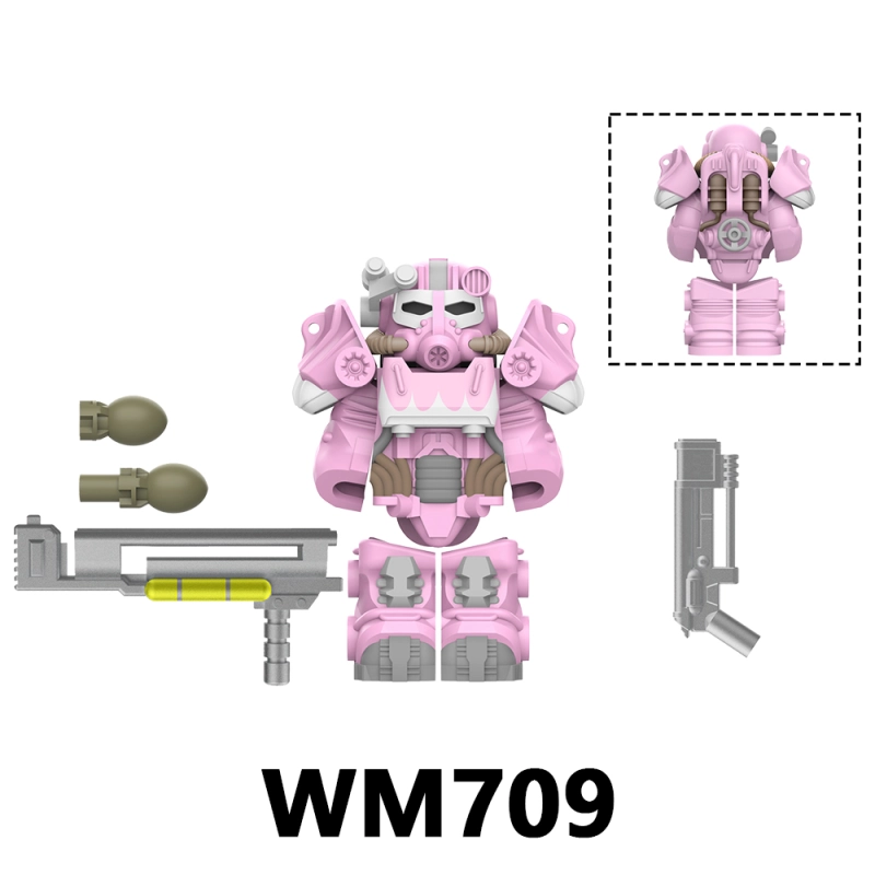 MY706-710 Fallout Characters T60 Power Armor Vault Boy Action Figure ...