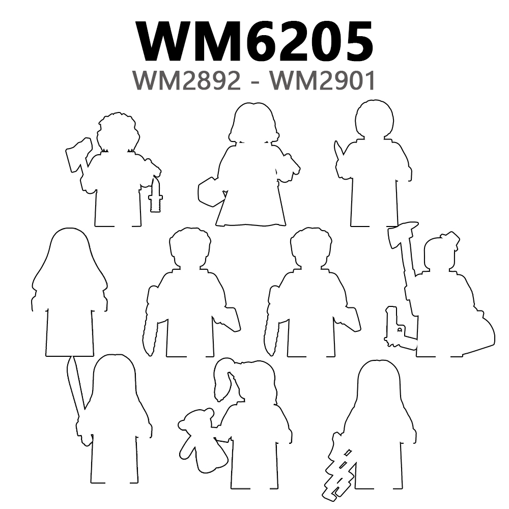 WM6205 Chucky Tiffany Valentine M3GAN The Nun Ash Terrifier Dead ...