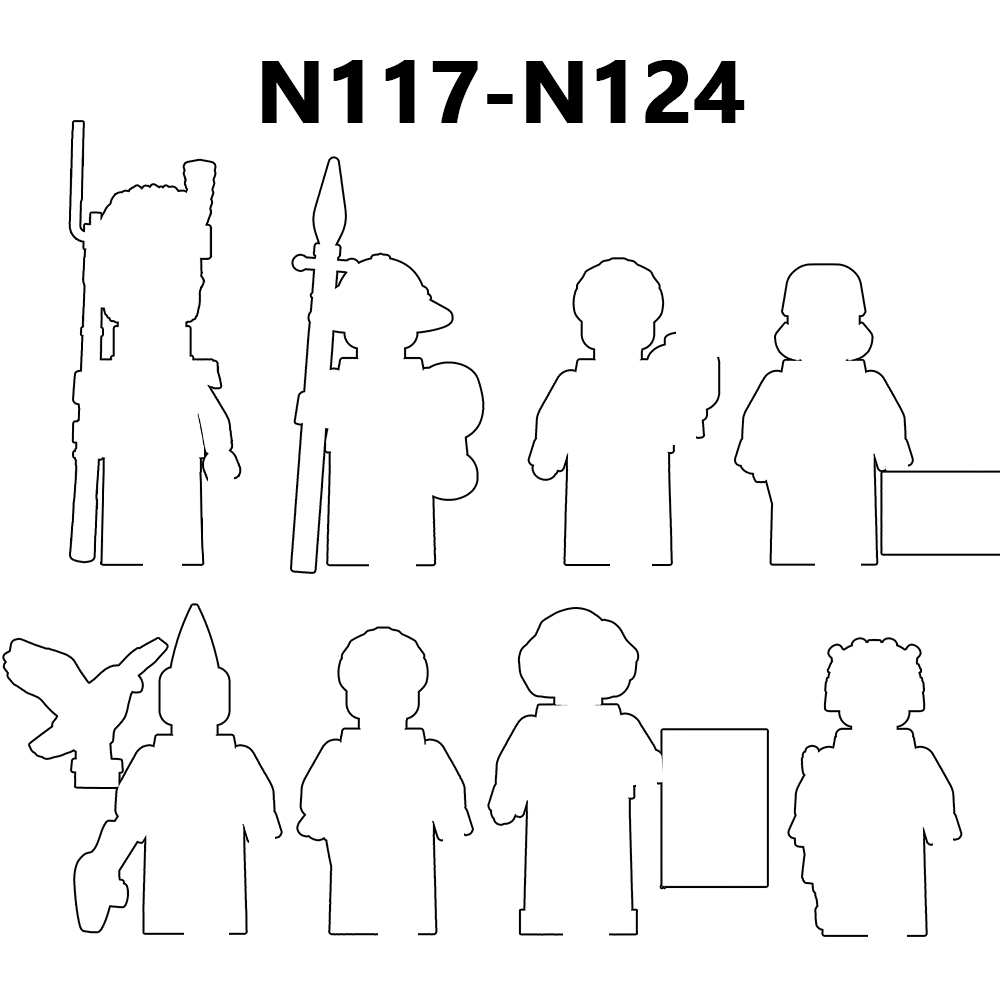 N117-N214 Horror Zombie Series Old Guard Zombie The Crusaders Zombie ...