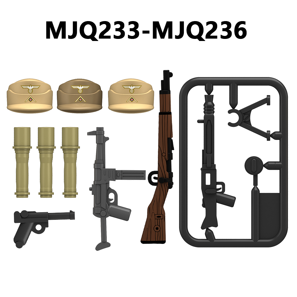 MJQ233-236 WW2 Military War Afrika Korps 98K Afrika Korps mp40 Afrika ...
