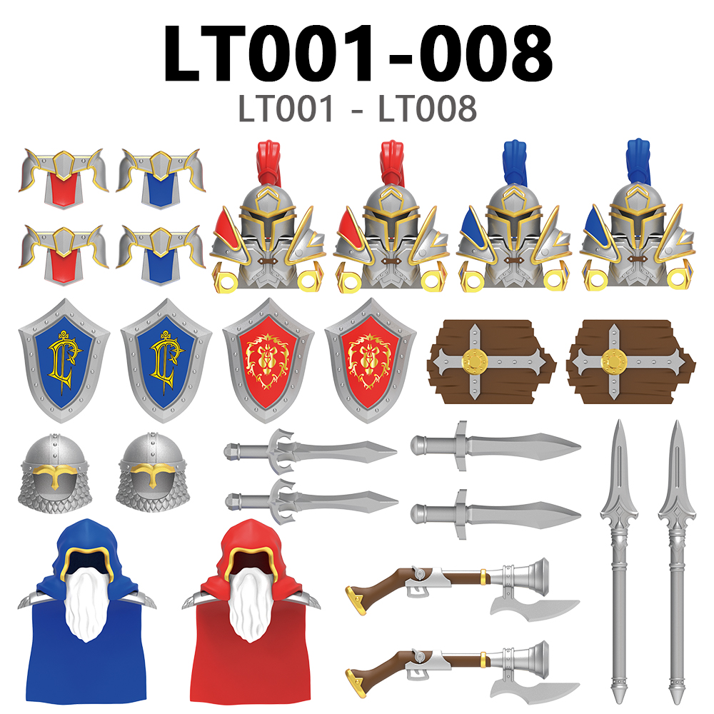 LT001-LT008 Military series Footman Riflman Militia Spearman Action ...
