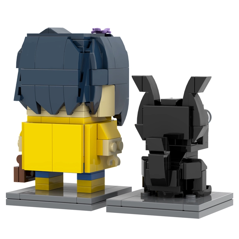MOC7345 Coraline & the Secret Door Brickheadz Anime Bricks Compatible ...