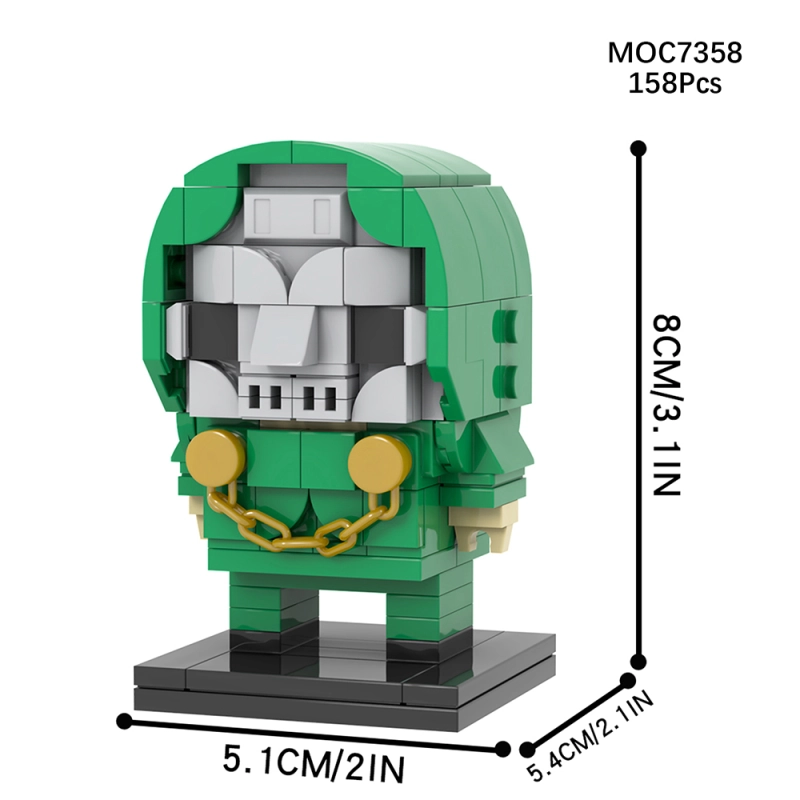 MOC7358 Doctor Doom Brickheadz Victor von Doom Super Heroes Marvel Sci ...
