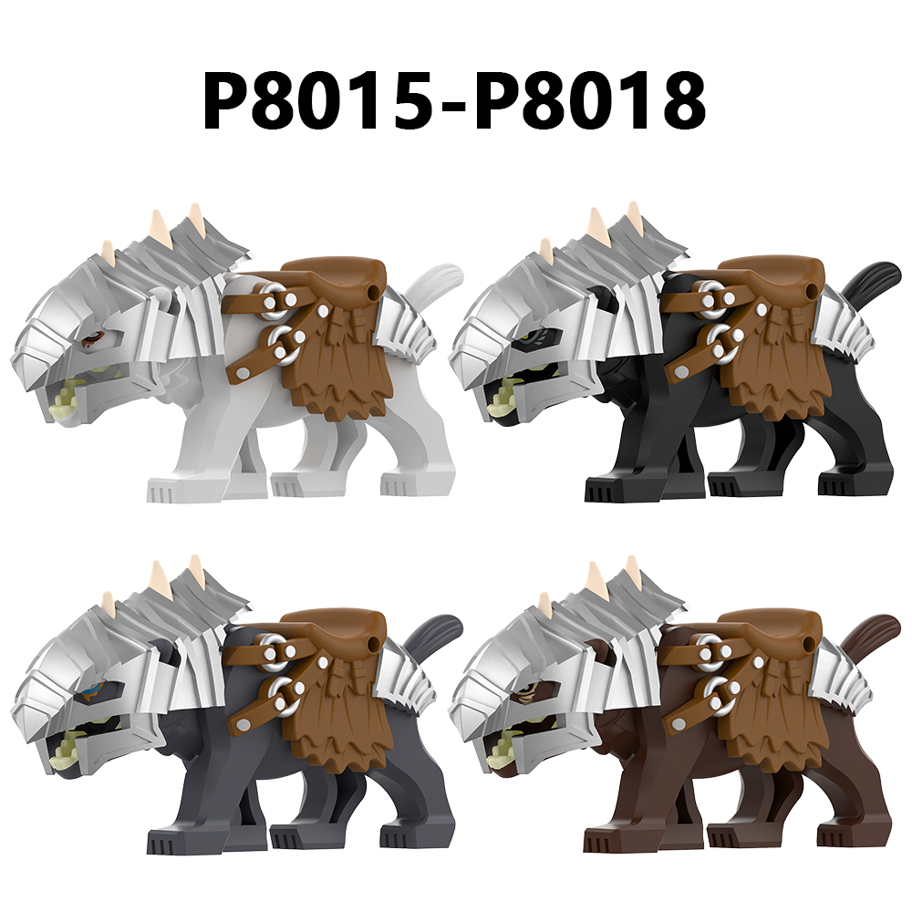 P8015-P8018 Medieval white Wolf black Wolf grey Wolf brewn Wolf Armor ...
