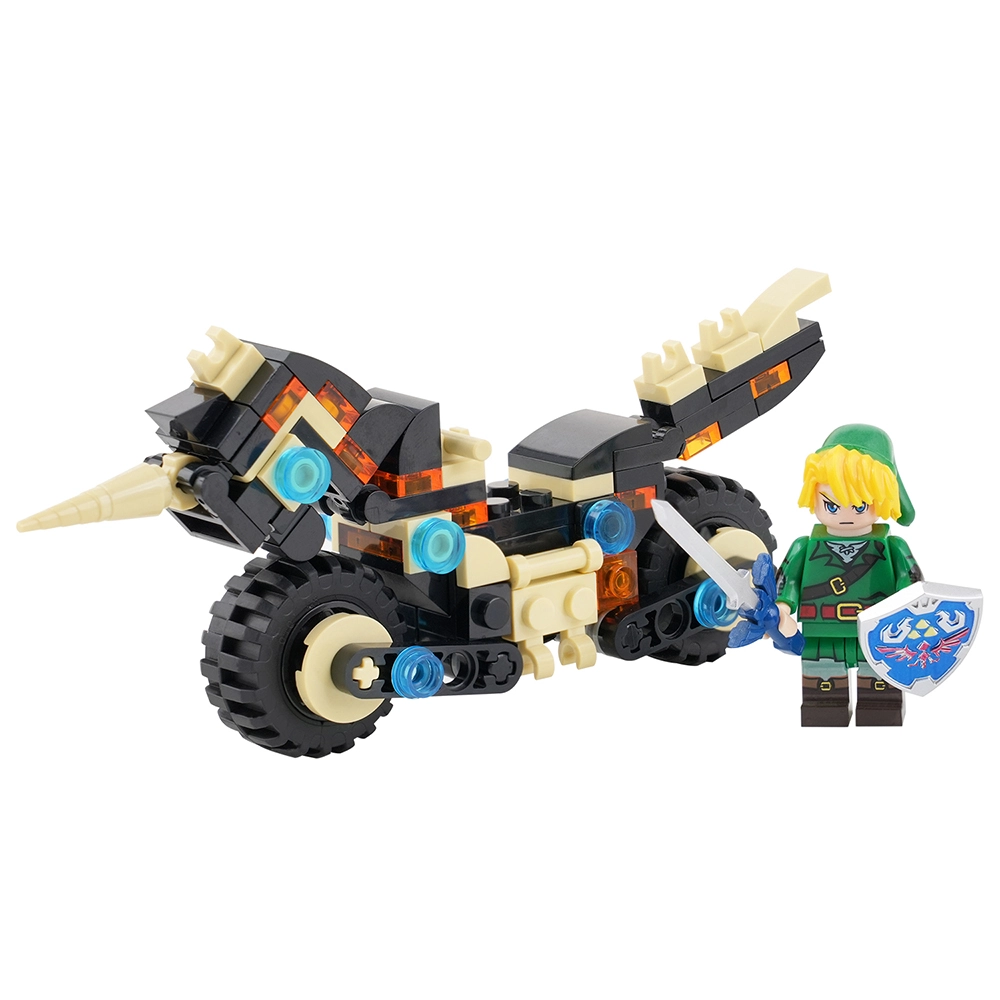 MOC1531 The Legend of Zelda Ancient Motorcycle Zero Link Game Action ...