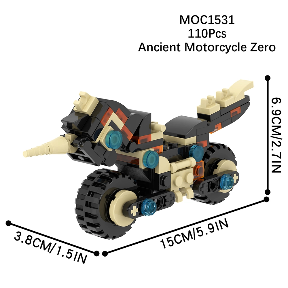 MOC1531 The Legend of Zelda Ancient Motorcycle Zero Link Game Action ...