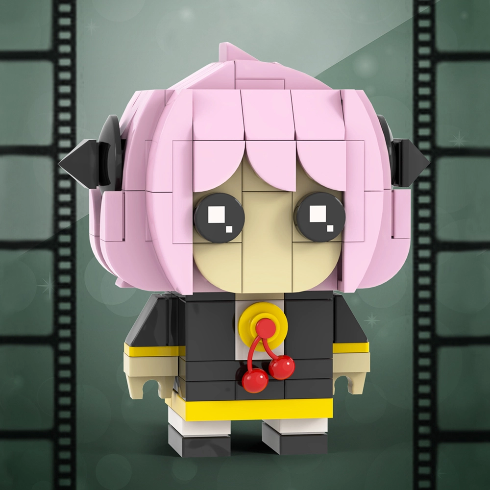 MOC7189 Anime Series SPY×FAMILY Model Brickheadz Brick Compatible With ...