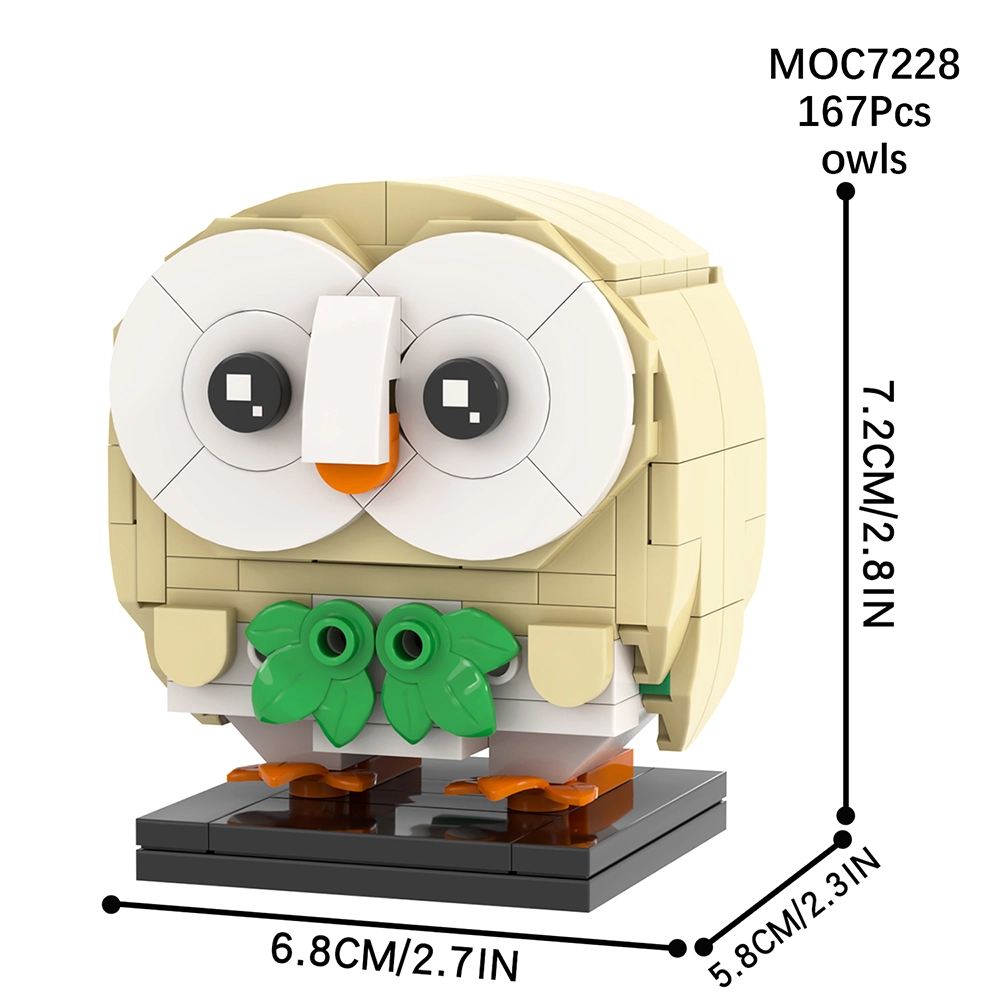 MOC7228 Animal Series Owls Model Brickheadz Brick Compatible With ...