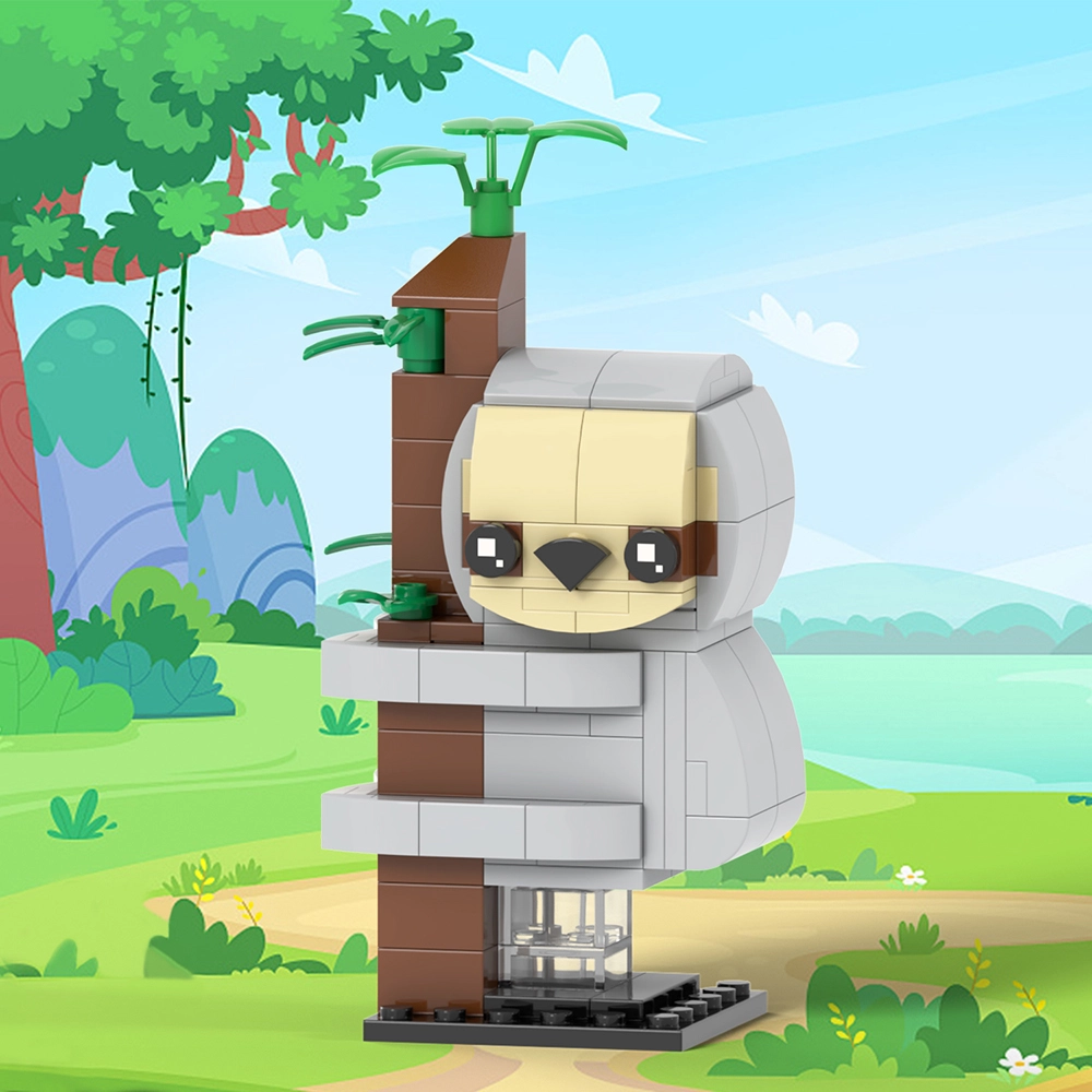 MOC7232 Animal Series Sloth Model Brickheadz Brick Compatible With ...