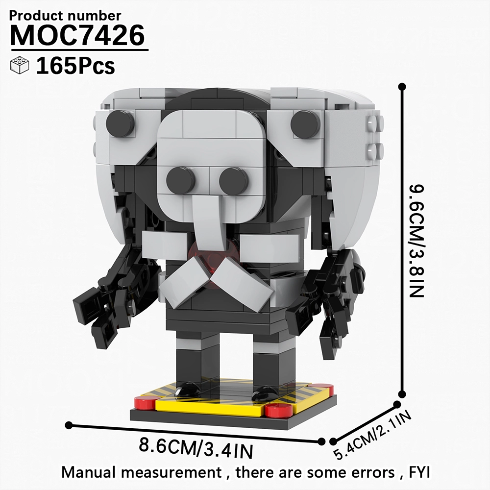 MOC7426 Neon Genesis Evangelion THIRD ANGEL SAKIEL Brickheadz Figures ...