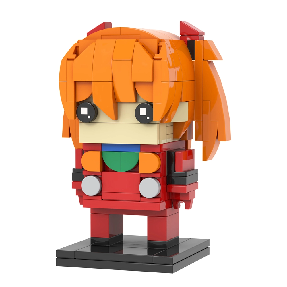 MOC7429 Anime Neon Genesis Evangelion Asuka Langley Soryu Brickheadz ...